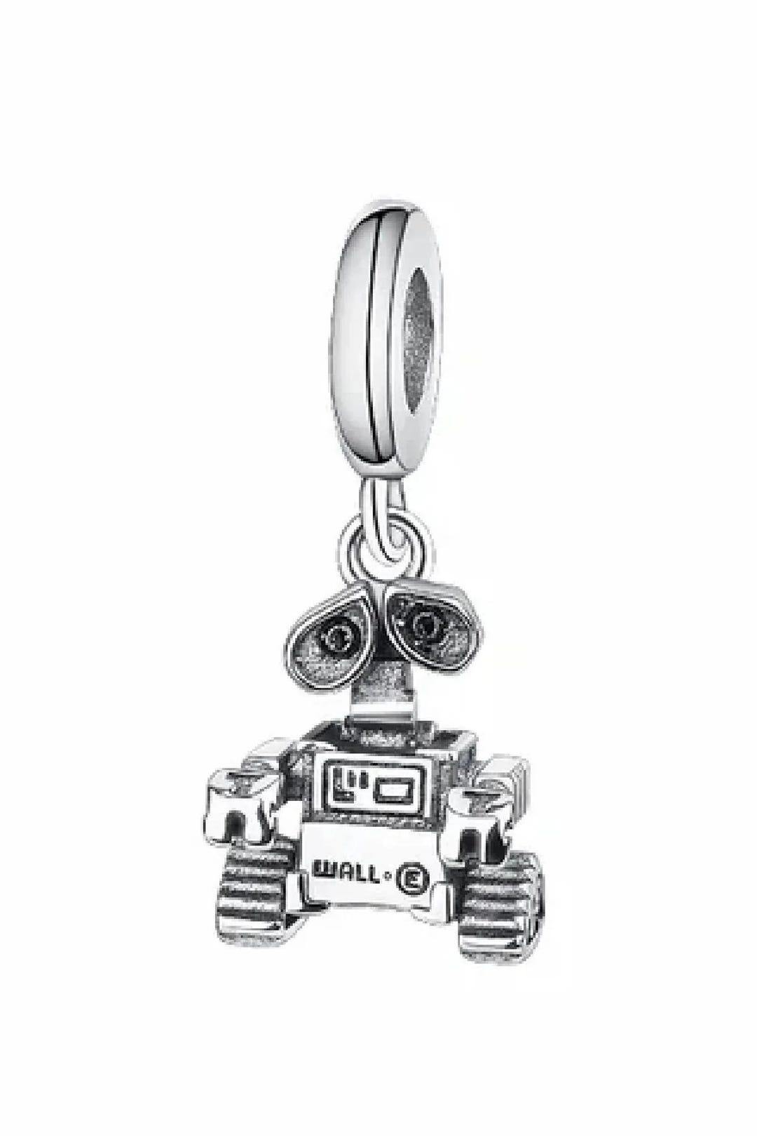 925 Sterling Silver WALL-E Robot Dangle Charm | Space Inspired Bracelet ...