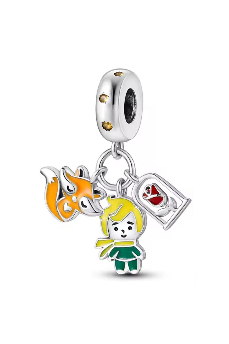 925 Sterling Silver Little Prince & Fox Dangle Charm – Storybook ...