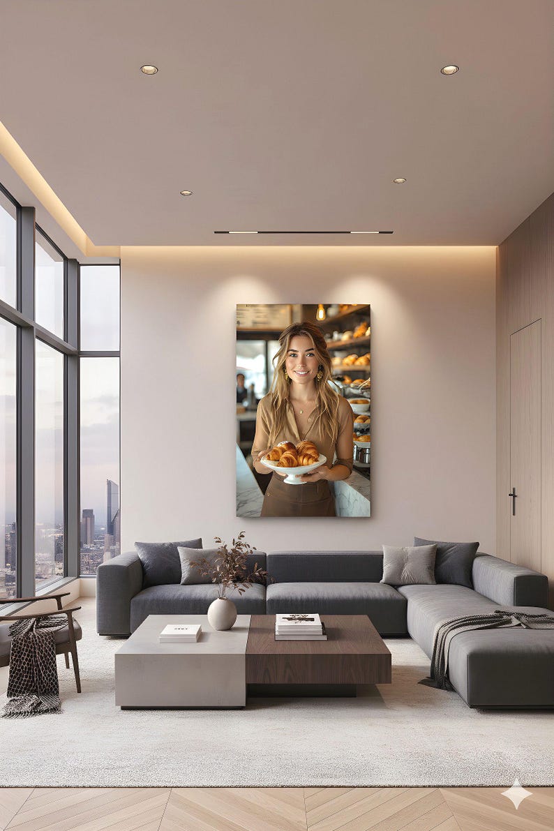 Barista Serving Croissants | Upscale Coffee House | 16K Ultra HD ...