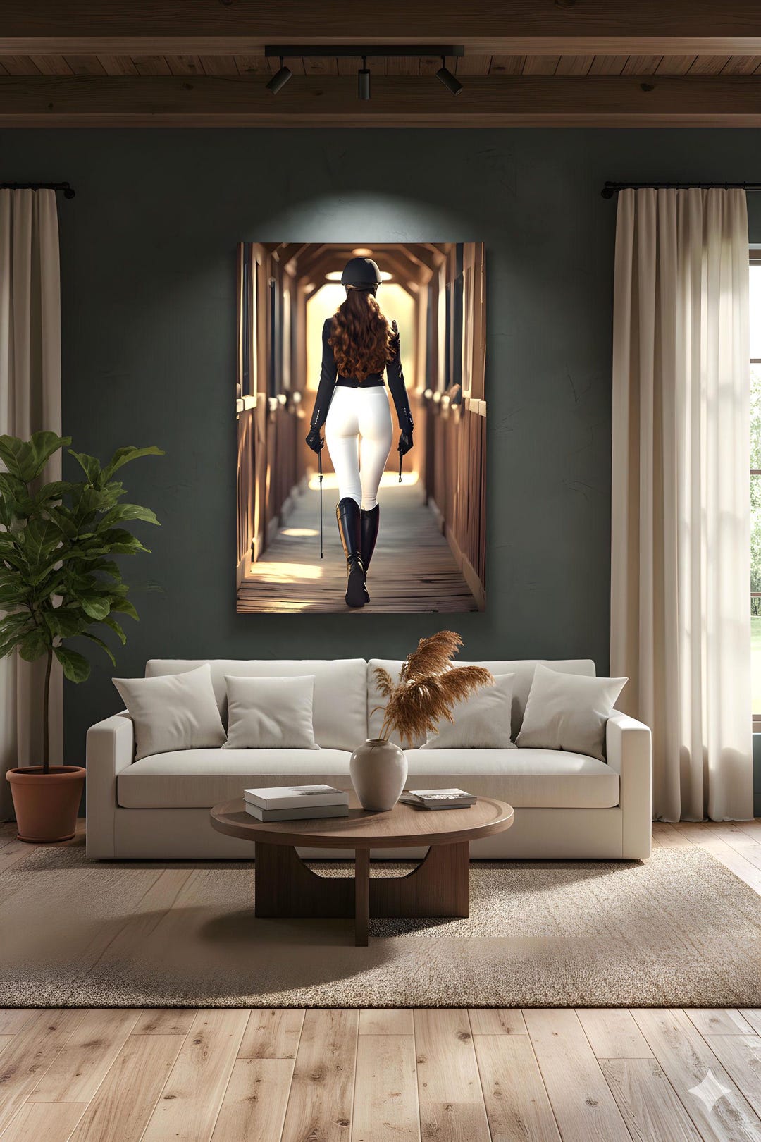 16K HD the Stable Pin up Large Lounge Art | Boutique Hotel Horse Niche ...