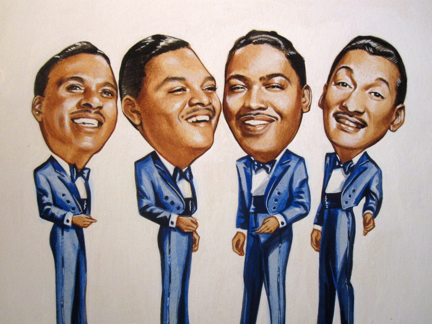The Four Tops - Original Published Artwork for Motown Music Trade ...