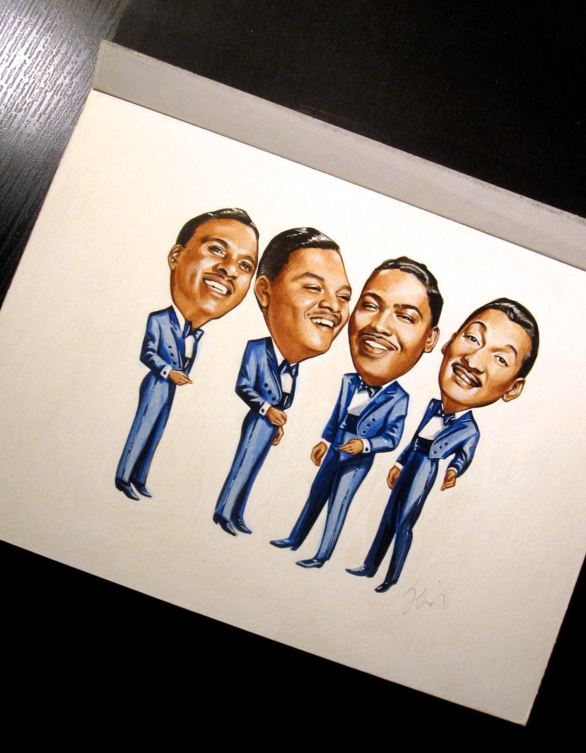 The Four Tops - Original Published Artwork for Motown Music Trade ...