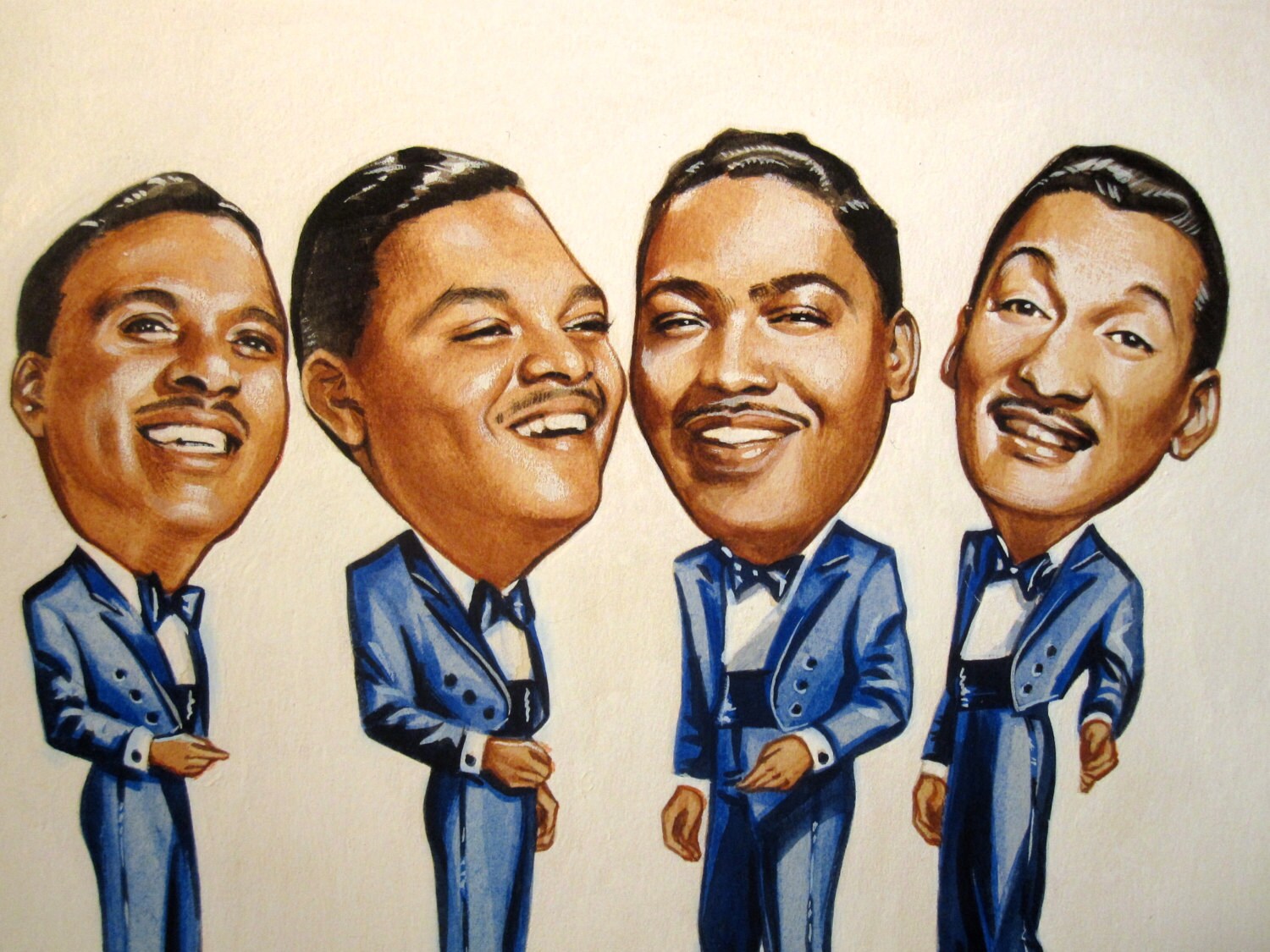 The Four Tops - Original Published Artwork for Motown Music Trade ...