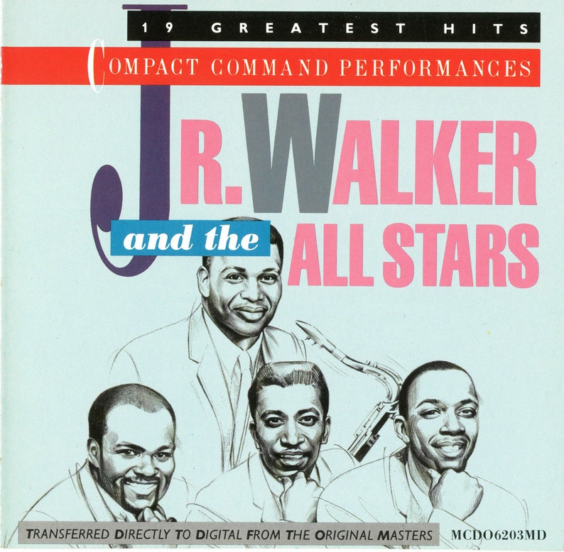 Jr. Walker and the All Stars Portrait Original Published CD Cover Art for Motown Signed. - Etsy