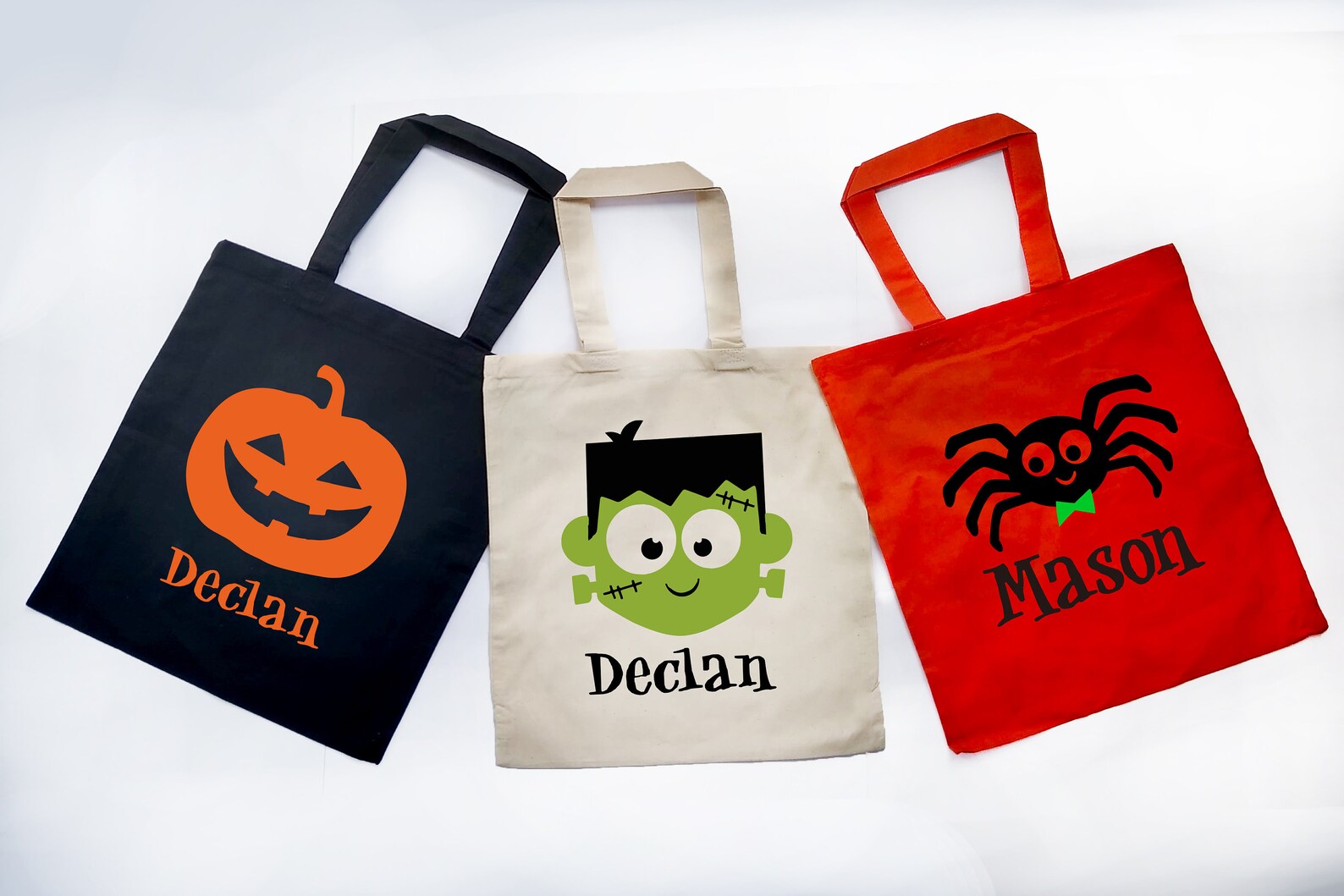 Personalized Halloween Treat-or-trick Bag Pumpkin Halloween - Etsy