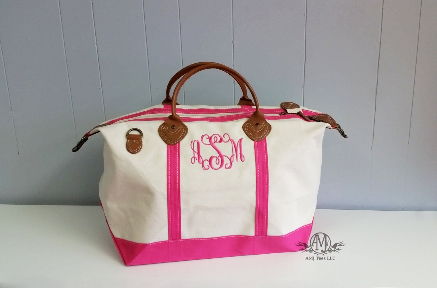 Monogram Weekender Bag overnight Bag Monogrammed Duffel | Etsy