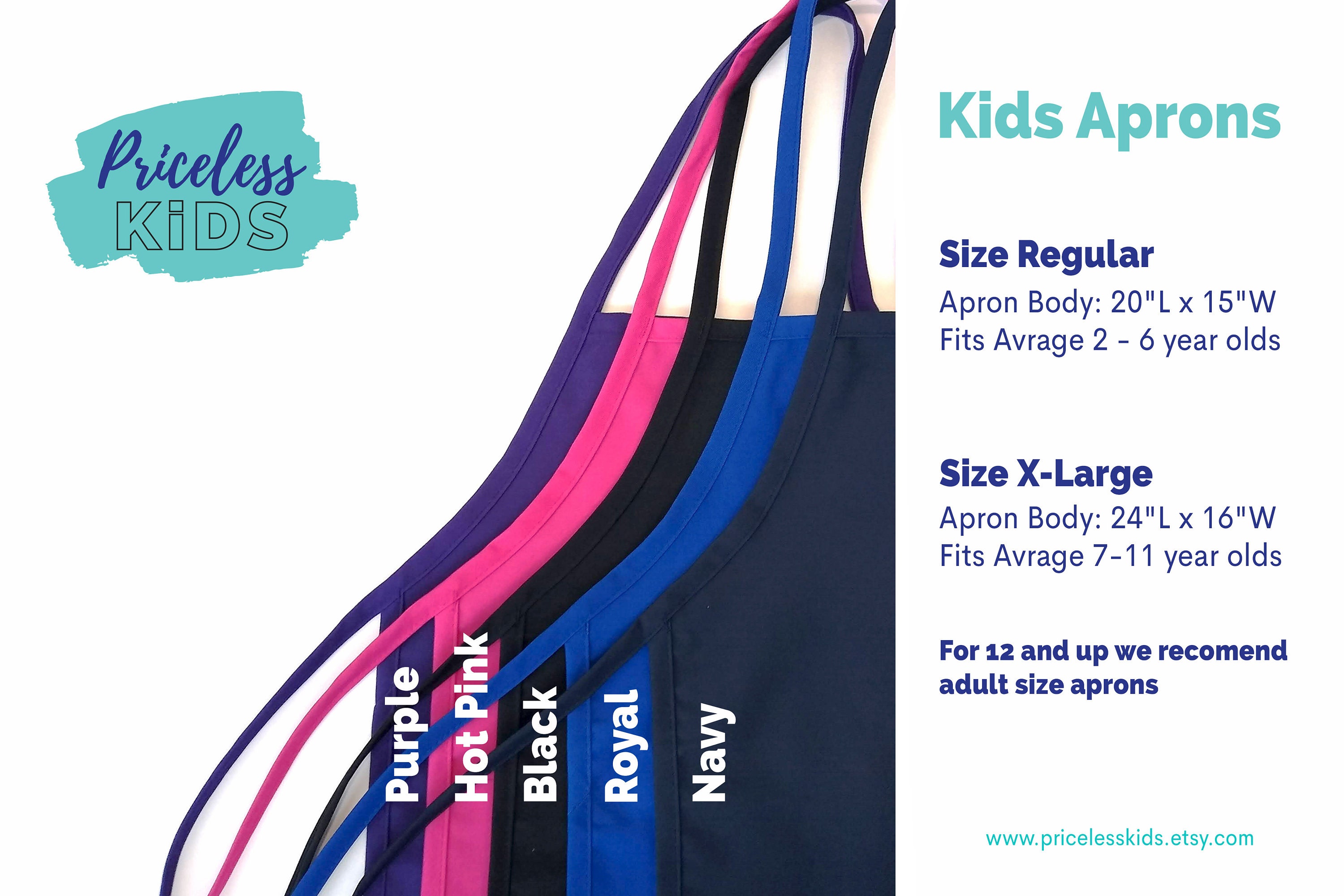 Personalized Kids Apron Boys Blue Cooking Apron Kid Baking | Etsy