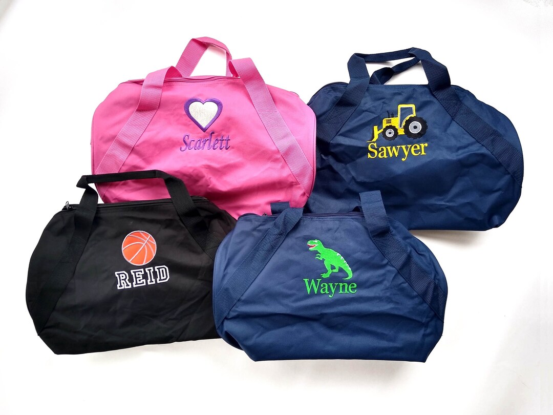 Personalized Duffle Bag Kids Gym Bag for Boys Small Overnight Bag ...