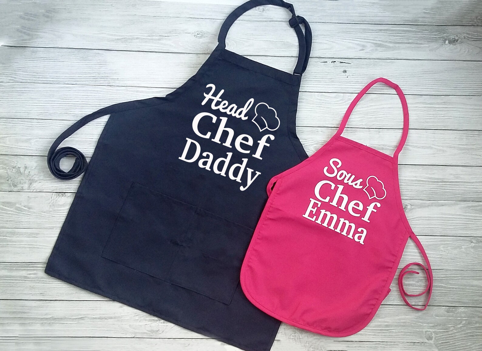 Chef and Sous Chef Apron Personalized Father Son Cooking Apron Gift for ...