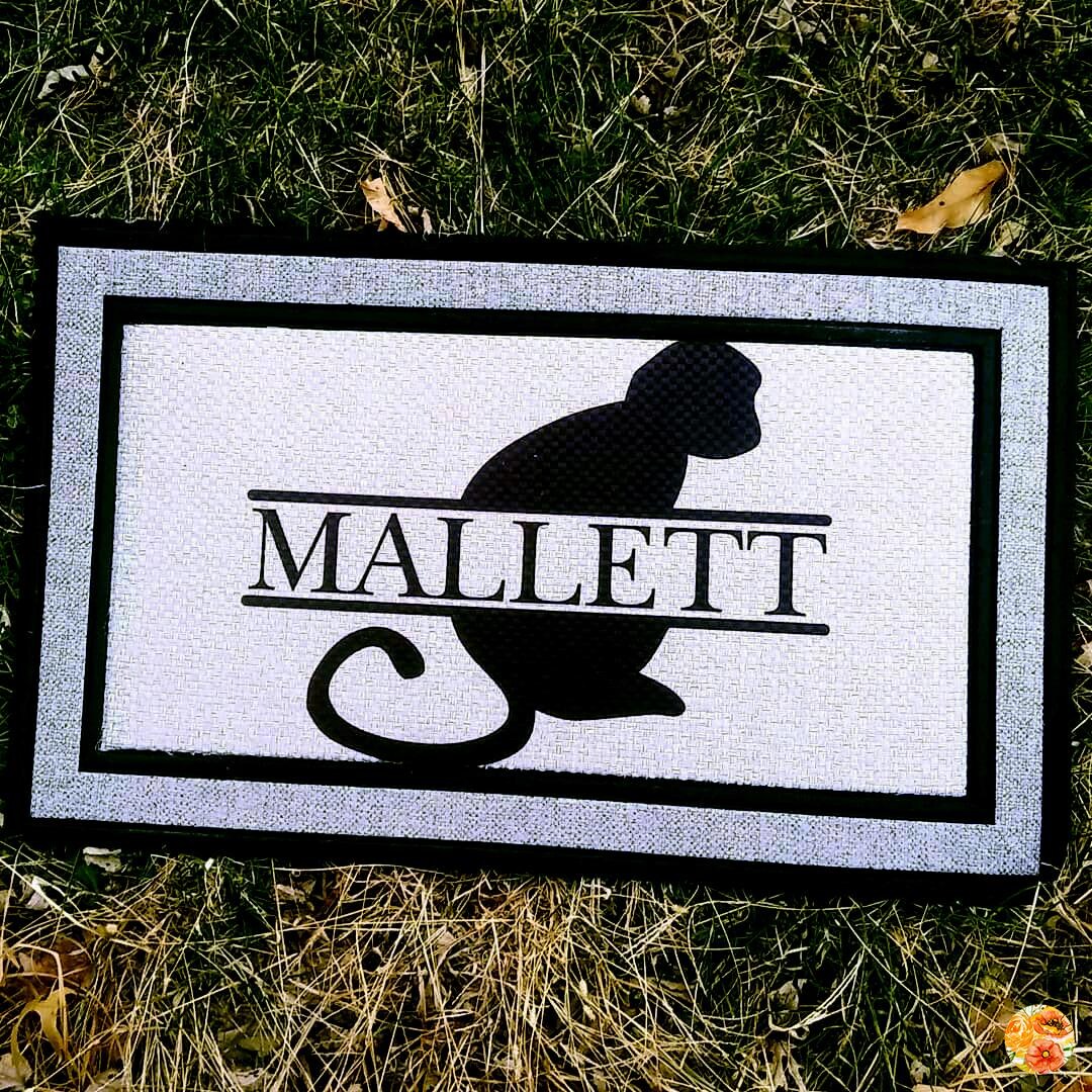 Monkey Personalized Doormat, Monkey Doormat, Wildlife Doormat, Wedding ...
