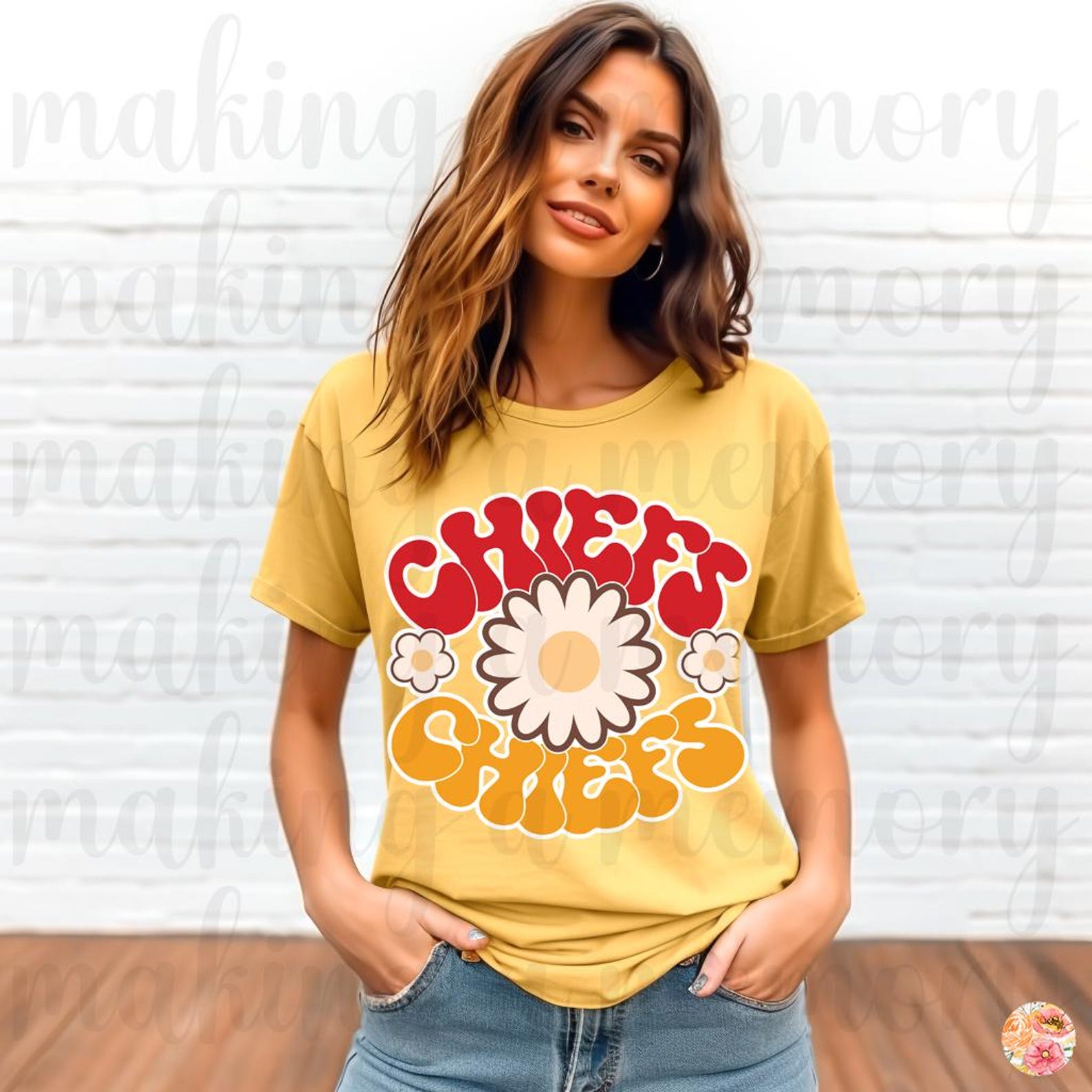Groovy Chiefs Flowers Shirt, Retro Chiefs Shirt, Kansas City Girl Shirt ...