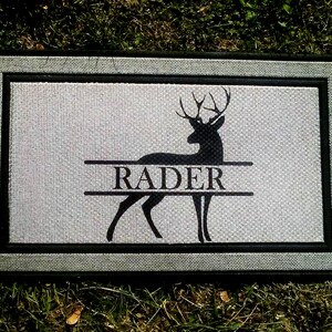 Deer Personalized Doormat, Deer Doormat, Hunting Doormat, Wedding Gift ...