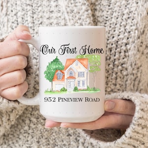 Our First Home Mug, Family Name Mug, Personalized Gift, Christmas Gift ...