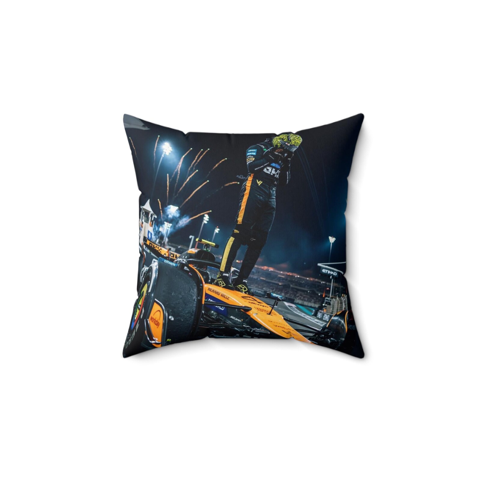 Lando Norris 2025 World Champion Pillow | Formula One F1 Racing Tribute ...