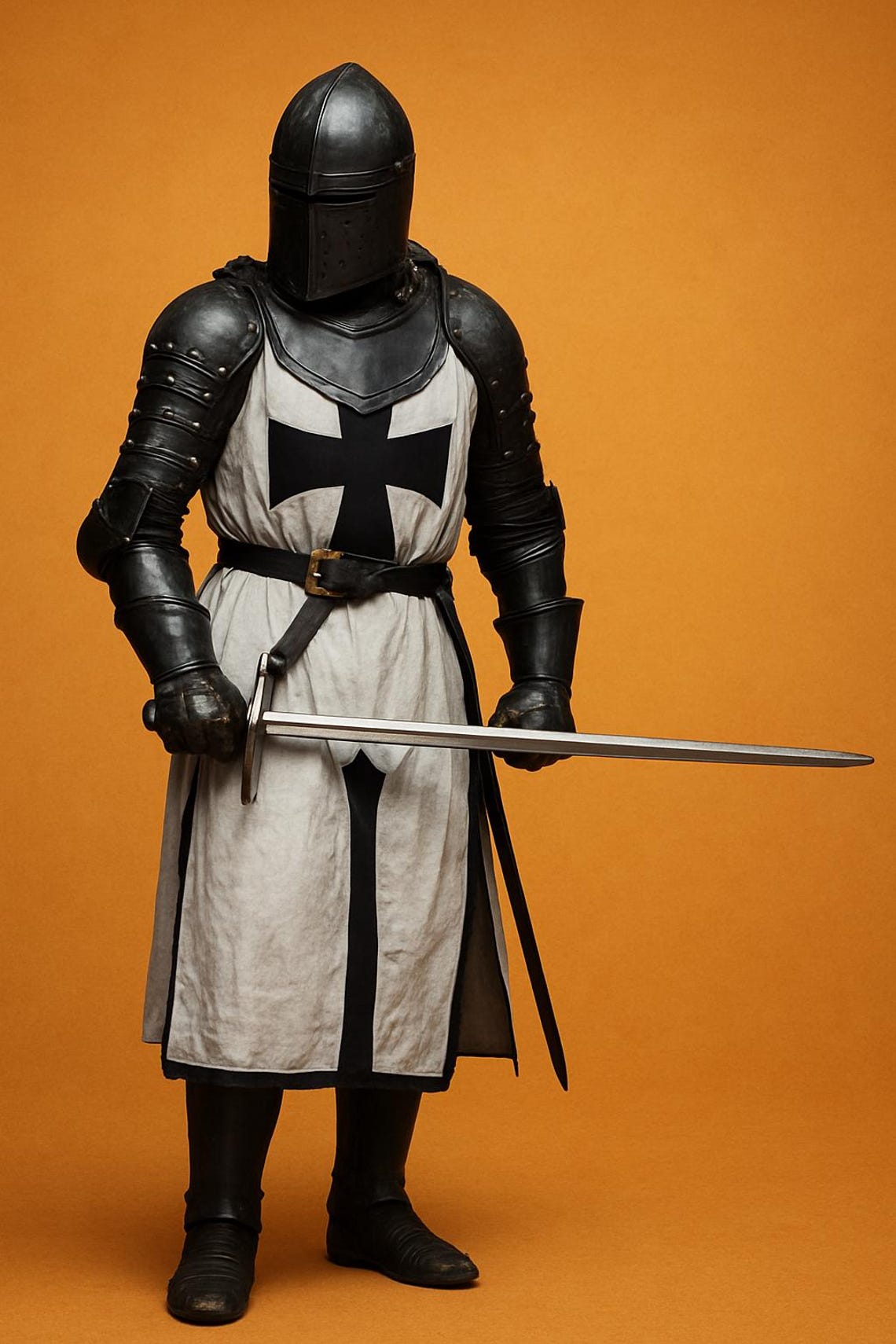 This is a Replica of a Medieval Black Templar Armor Suit. FOR COSPLAY ...