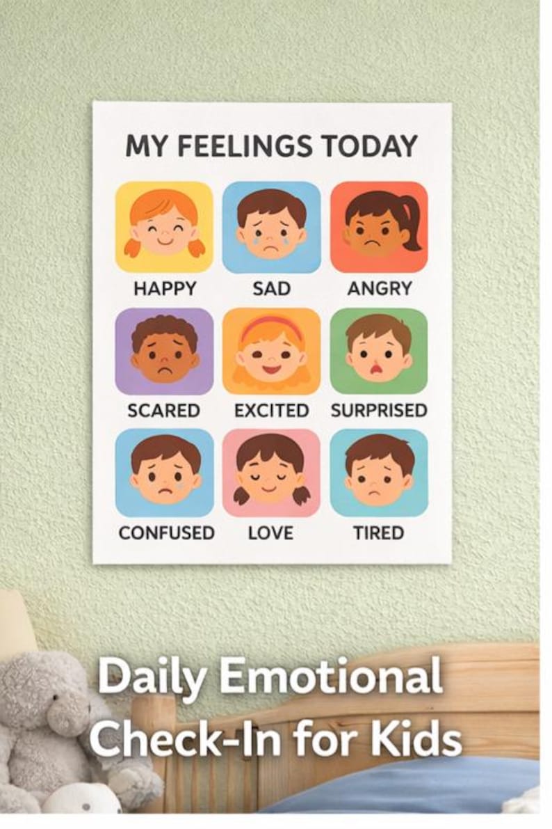 My Feelings Today Chart for Kids | Emotional Chart Printable | Kids ...