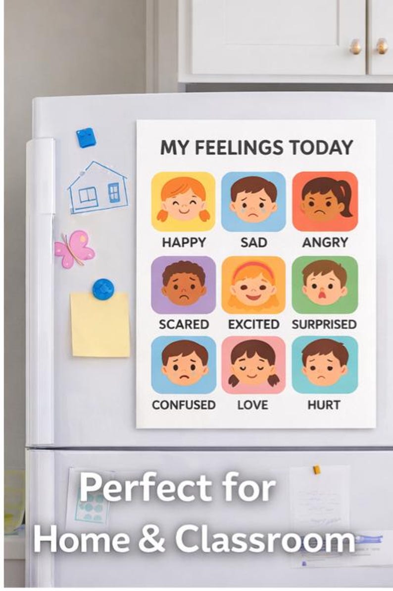 My Feelings Today Chart for Kids | Emotional Chart Printable | Kids ...