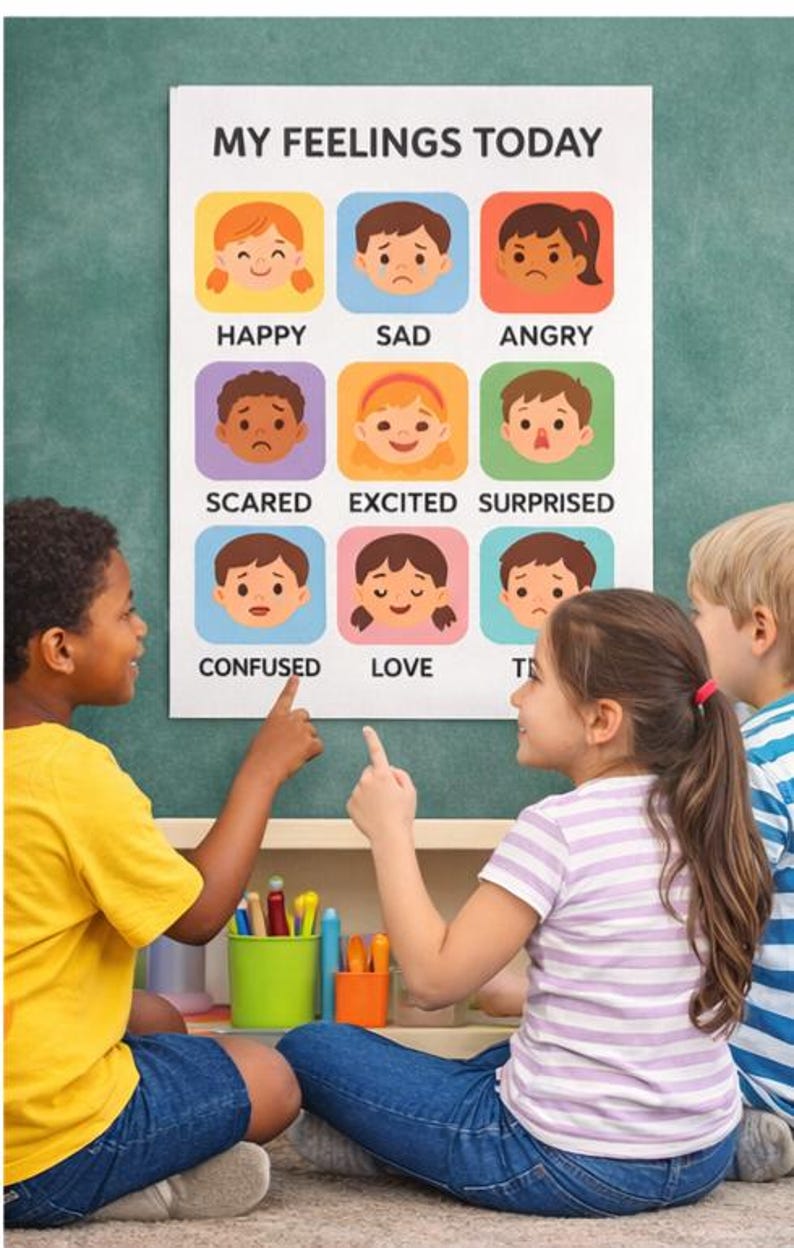 My Feelings Today Chart for Kids | Emotional Chart Printable | Kids ...