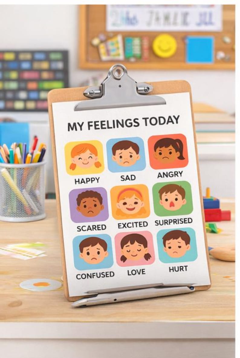 My Feelings Today Chart for Kids | Emotional Chart Printable | Kids ...