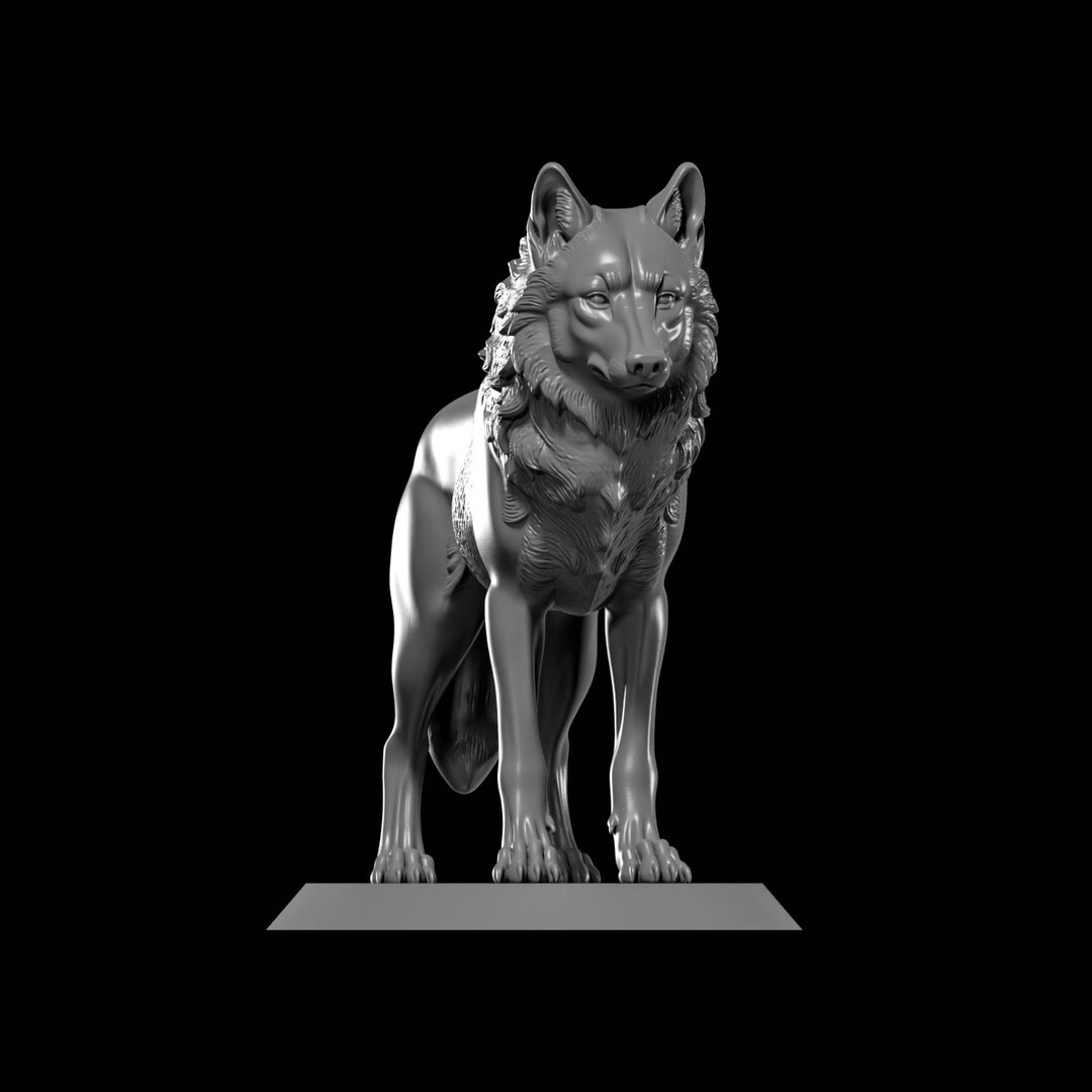 Wolf Figure STL File for 3D Printing - Etsy