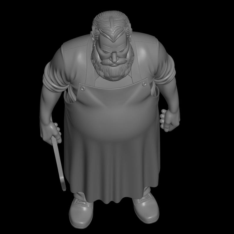 Butcher Model STL File | Dapper 3D Print Model - Etsy