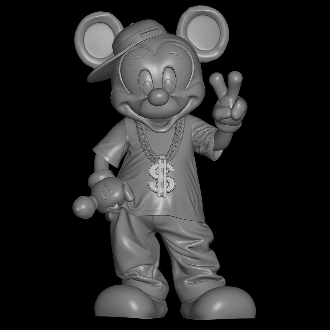 Hip Hop Mickey Mouse STL File for 3D Printng - Etsy