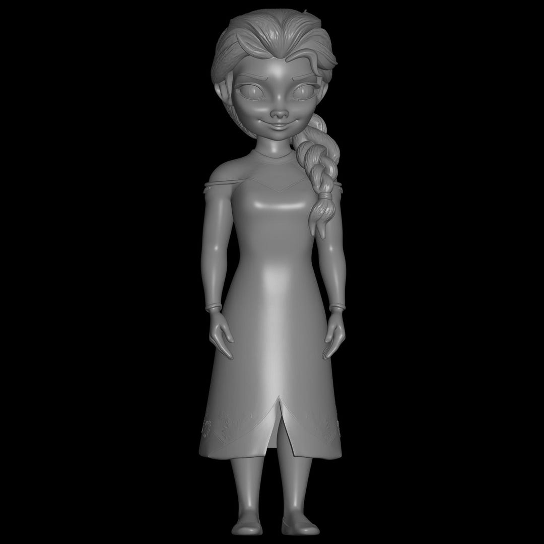 Disney Elsa STL File for 3D Printing - Etsy