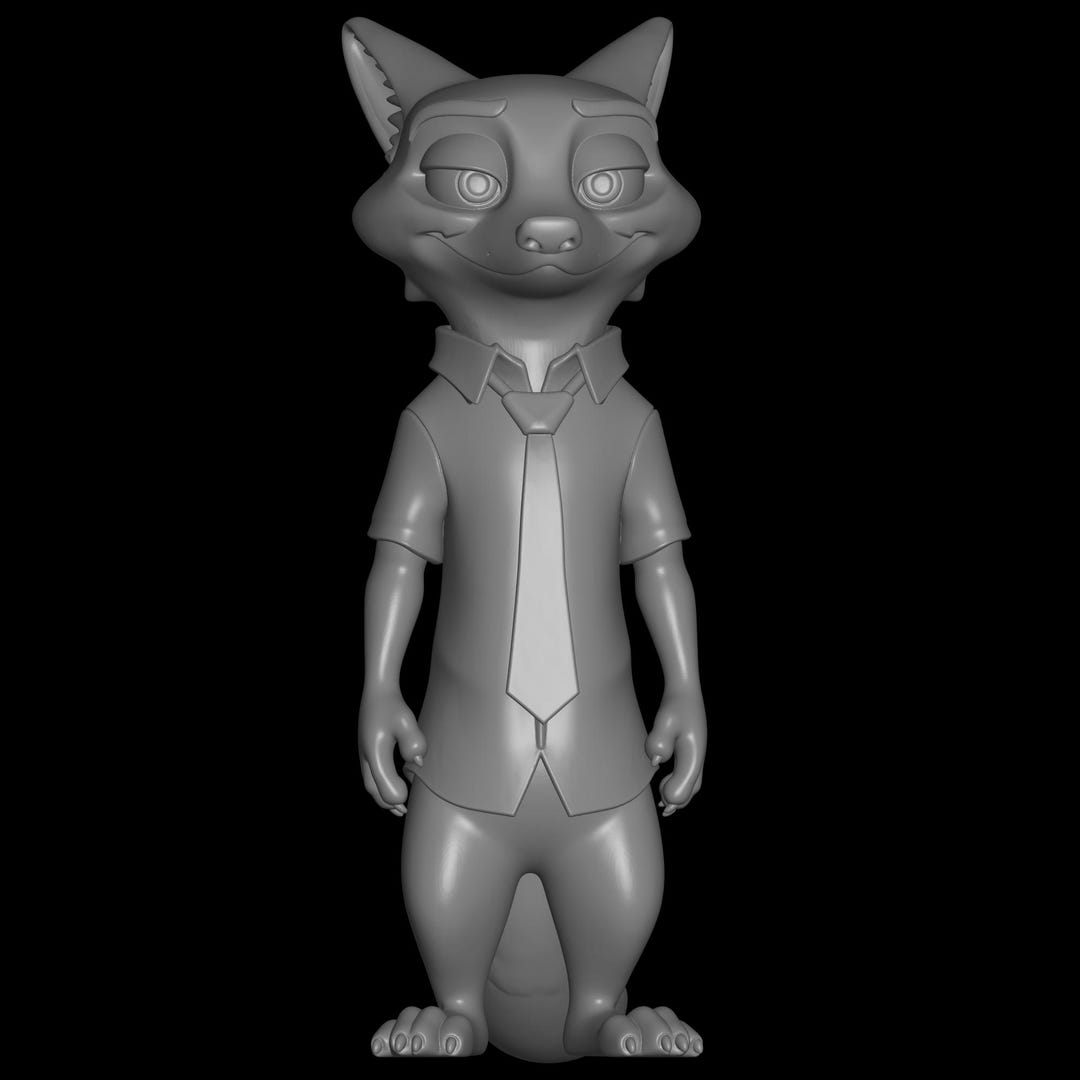 Nick Wilde From Zootopia STL File for 3D Printing - Etsy