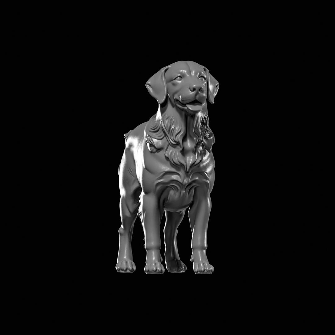 Golden Retriever STL File for 3D Printing - Etsy UK