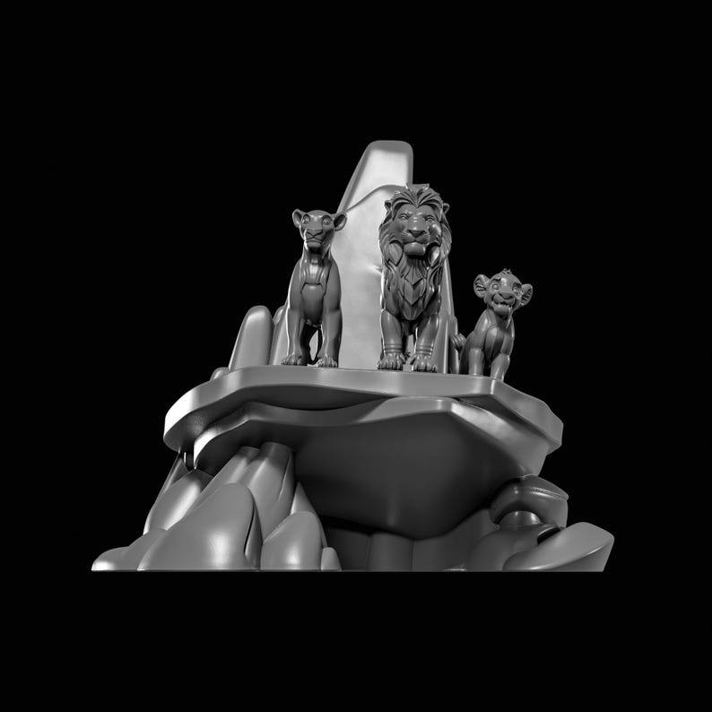 Diorama del Rey León en Pride Rock Archivo STL para impresión 3D - Etsy ...