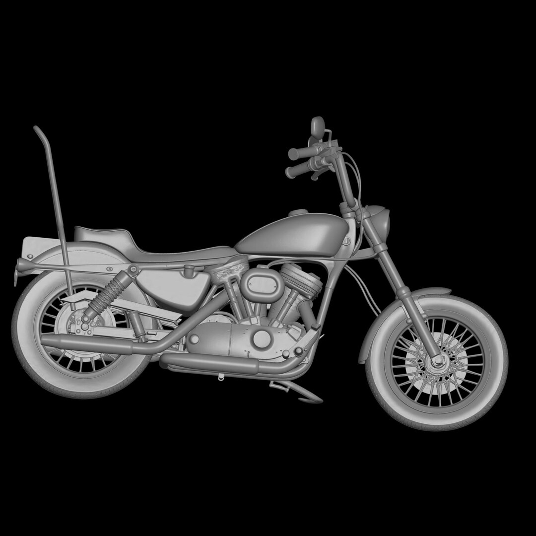 Motorcycle Model STL File for 3D Printing - Etsy