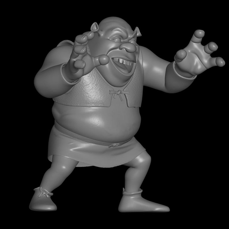 Shrek STL File for 3D Printing - Etsy