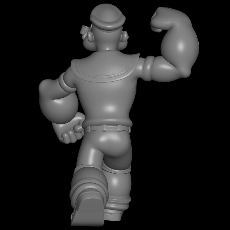 Popeye Figure STL File for 3D Printing - Etsy