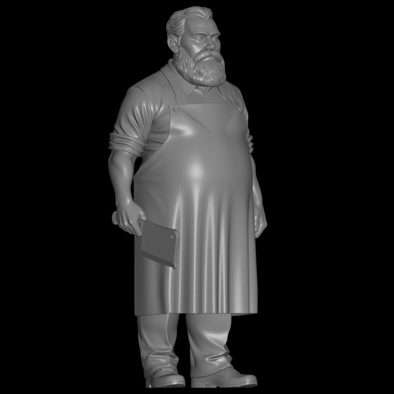 Butcher Model STL File | Dapper 3D Print Model - Etsy