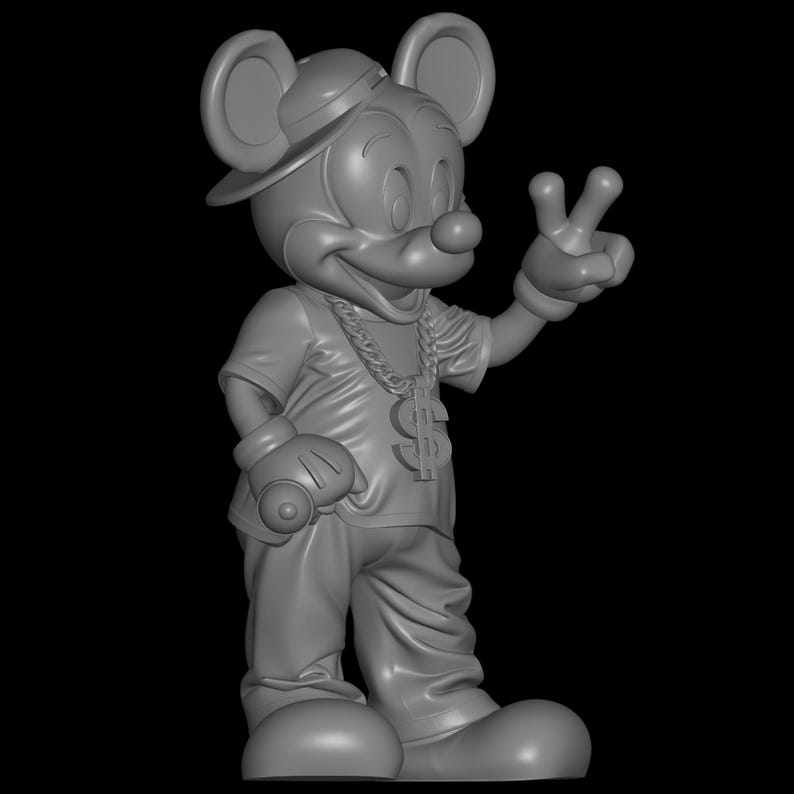 Hip Hop Mickey Mouse STL File for 3D Printng - Etsy