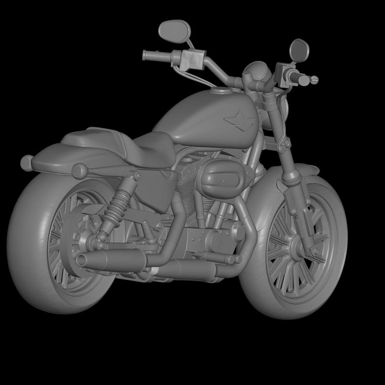 Motorcycle Model1 STL File for 3D Printing - Etsy
