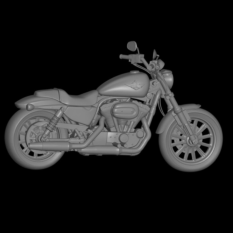 Motorcycle Model1 STL File for 3D Printing - Etsy