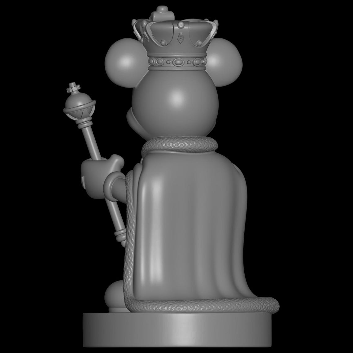 King Mickey Mouse STL File for 3D Printing - Etsy