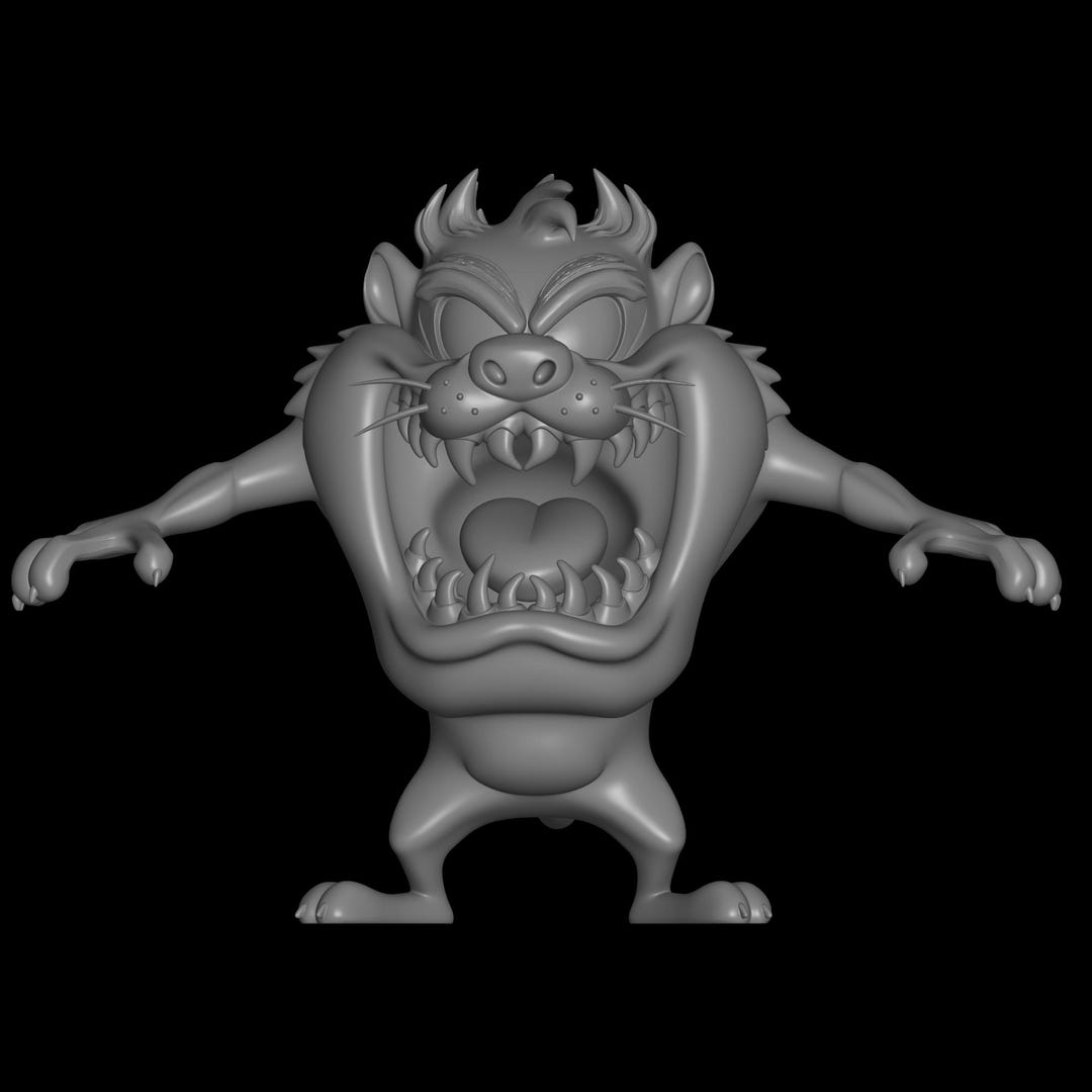 Taz, Tazmanian Devil STL File for 3D Printing - Etsy