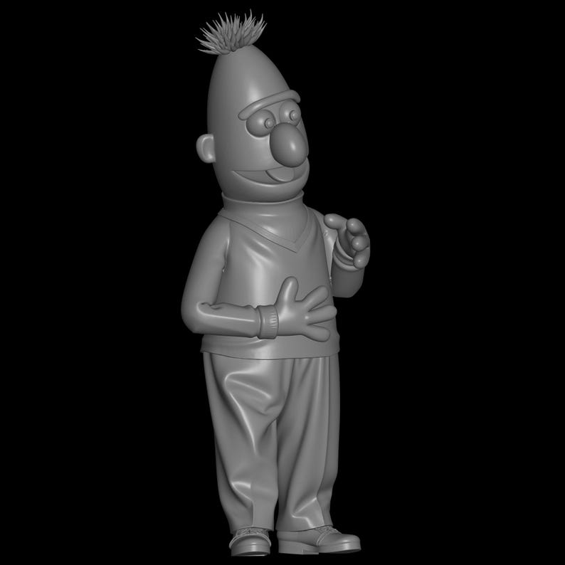 Bert From Sesame Street STL File for 3D Printing - Etsy