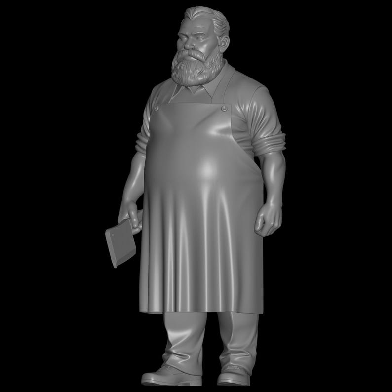 Butcher Model STL File | Dapper 3D Print Model - Etsy