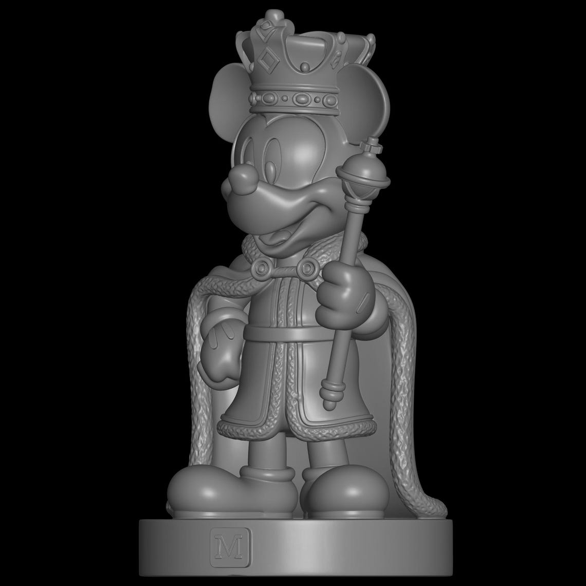 King Mickey Mouse STL File for 3D Printing - Etsy