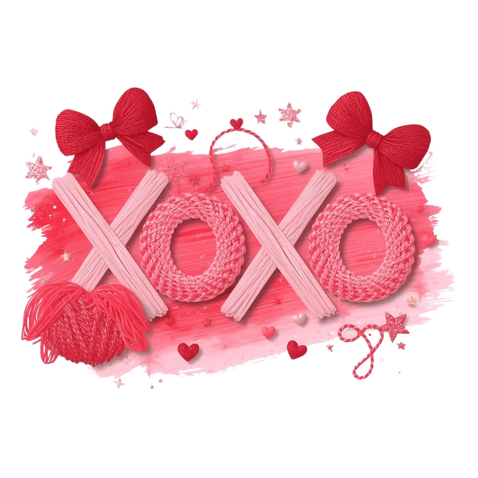 20 XOXO Valentine Clipart Bundle, Retro Pink Hearts, Girly Valentine ...