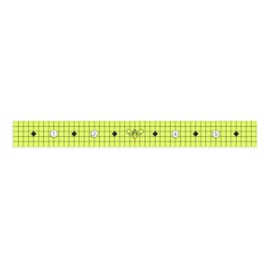 Compact 6-inch Seam Allowance Ruler: Precision Sewing Tool for ...