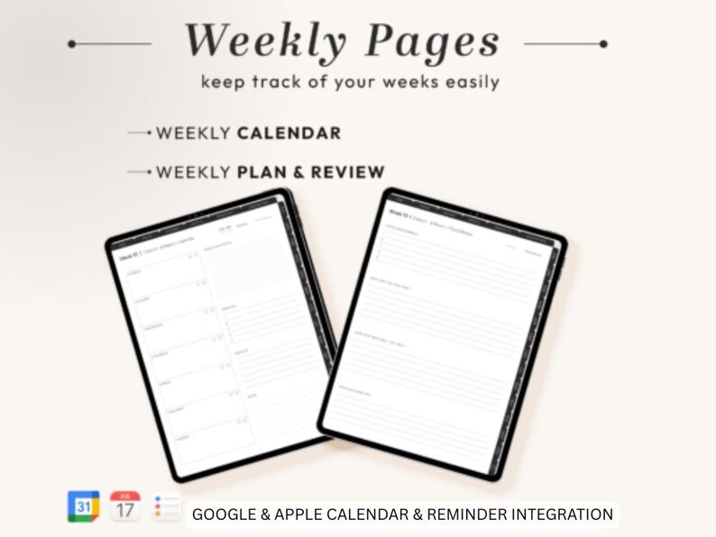 2026 Digital Planner for iPad – Smart Planner With Google & Apple ...