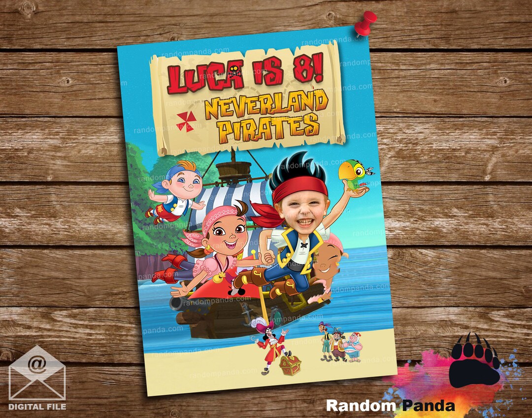 DIGITAL FILE, Funny Be Pirate Jake Poster, Jake and the Neverland ...
