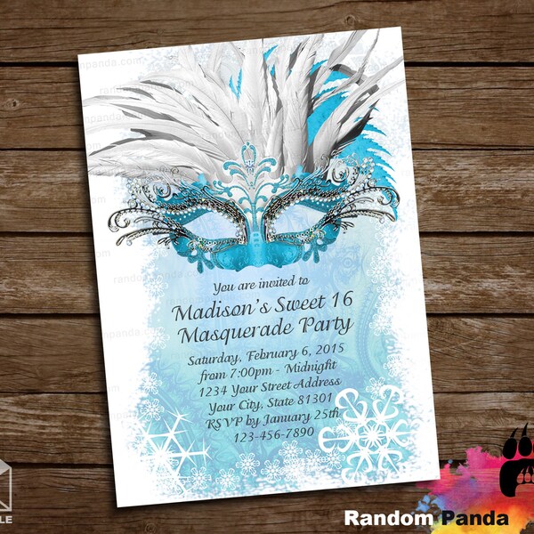 Winter Ball Invitation - Etsy