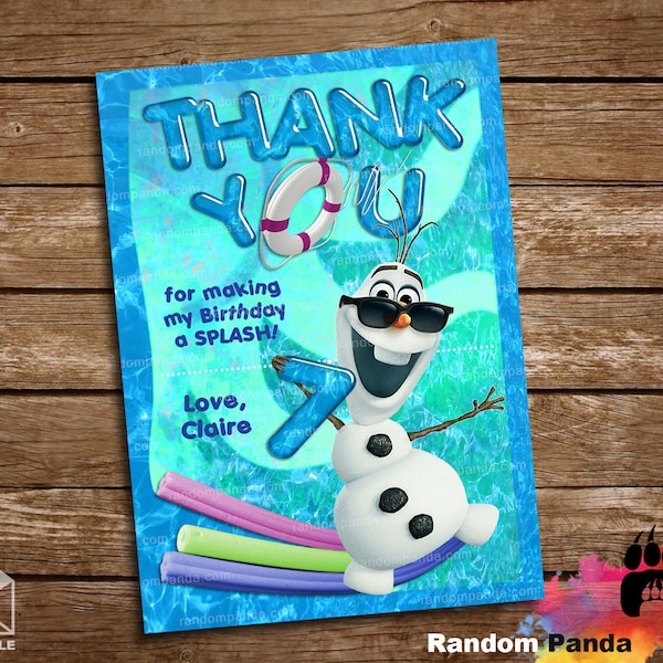 Frozen Thank You - Etsy