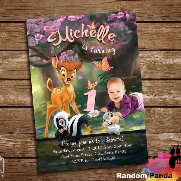 Bambi Invitation - Etsy