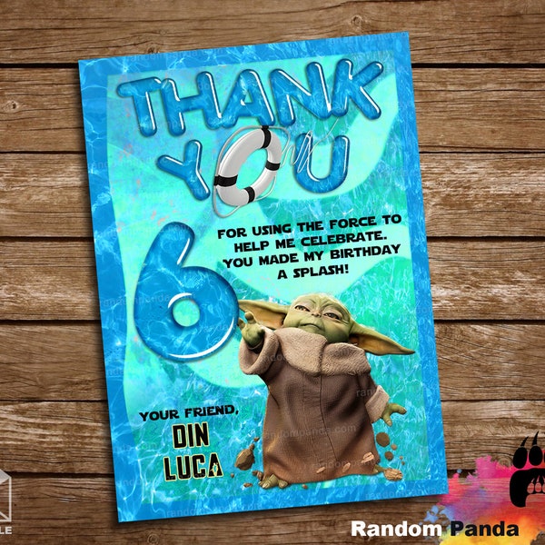 Grogu Thank You Card - Etsy UK